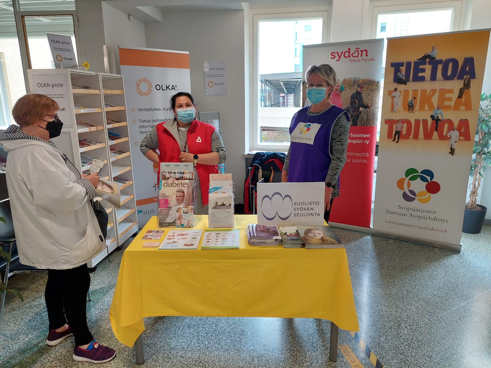 Toiminnan esittelyä OLKA-pisteellä - Etelä-Karjalan Sydänalue Ry